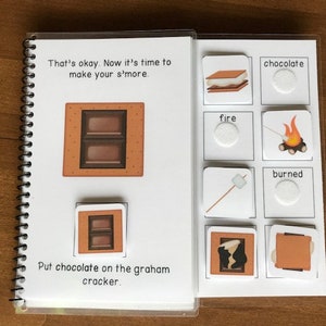 S'mores Visual Recipe and Adapted Book for Special Education - Etsy