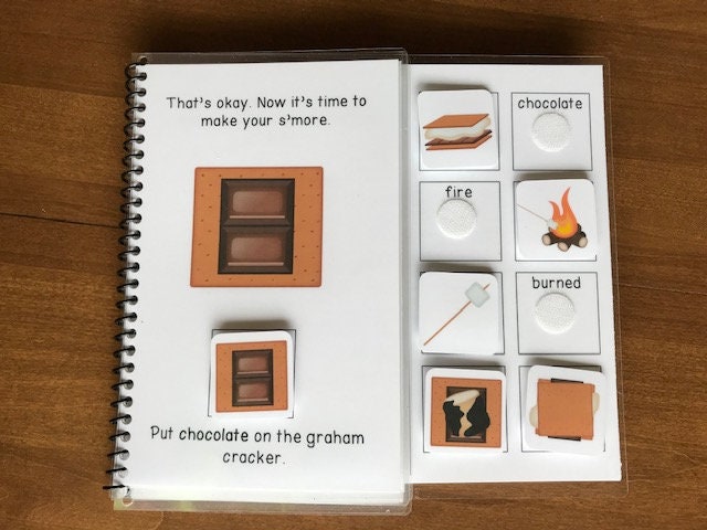 S'mores Visual Recipe and Adapted Book for Special - Etsy