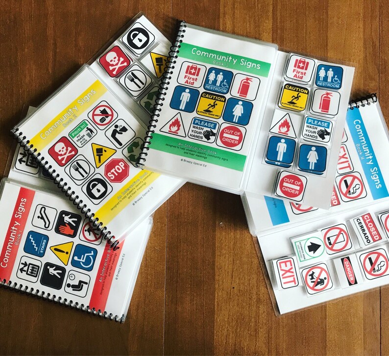 Community Signs Adapted Books for Life Skill Special Education | Etsy