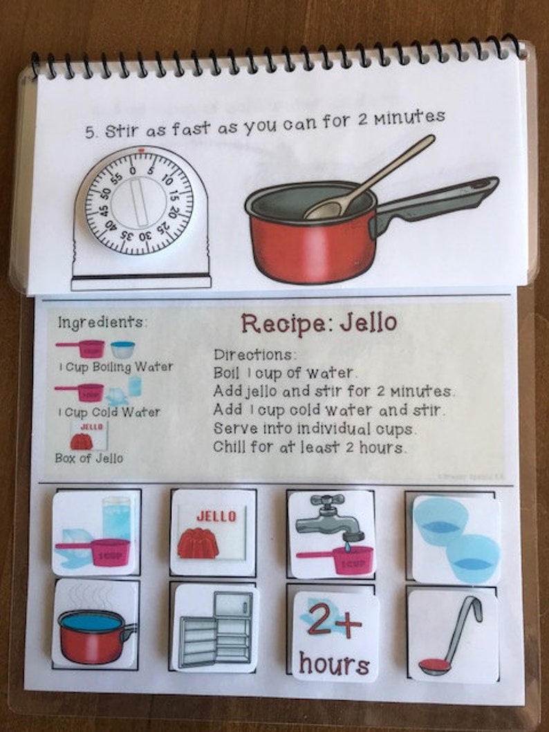 Interactive Cooking/visual Recipes for Pudding and Jello - Etsy