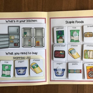Special Education Kitchen / Cooking Life Skill File Folders - Set #2 ...