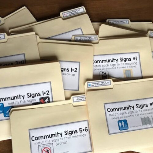 Counting File Folders for Special Education 9 Pk - Etsy