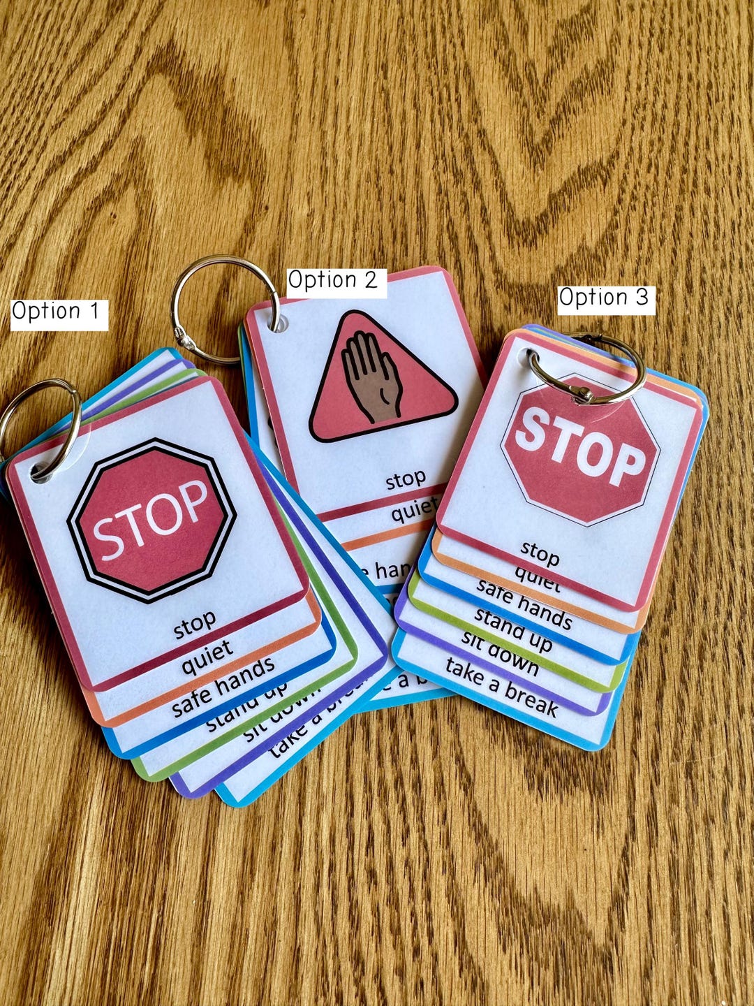 Visual Rules Keychain/lanyard for Special Education/ Personalized ...