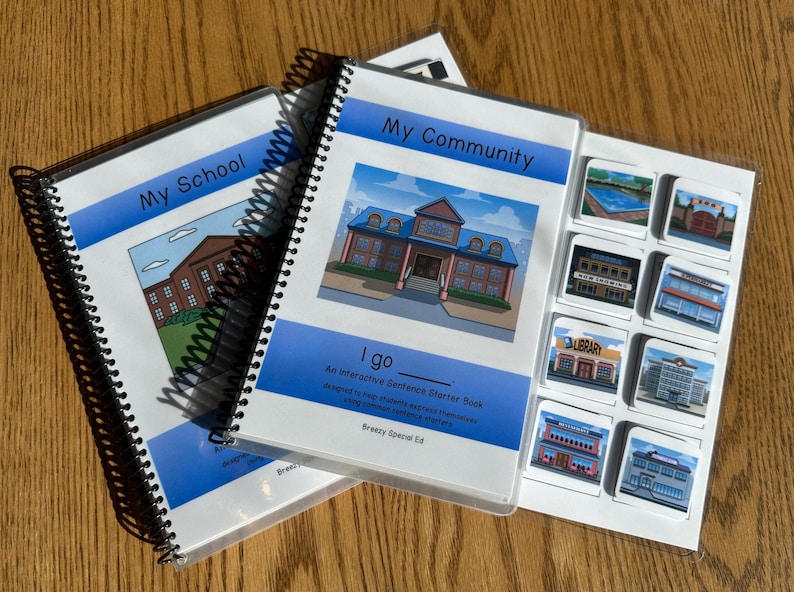 Sentence Starter Adapted Books for Speech Therapy / Special Education ...