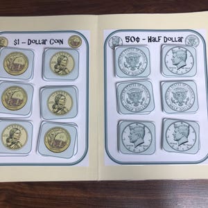 Coin Identification Money Math File Folders for Special Education (US ...
