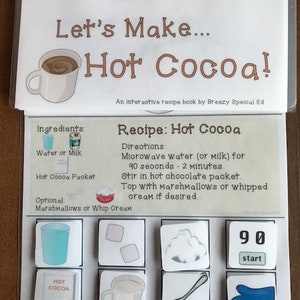 Interactive Cooking Lessons/visual Recipes: Hot Cocoa and Tea - Etsy