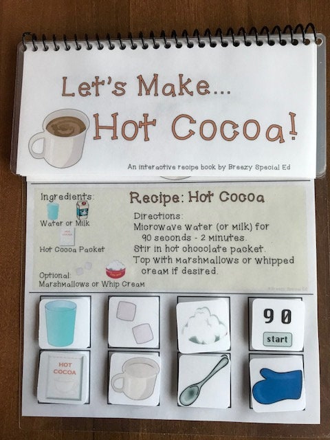 Interactive Cooking Lessons/visual Recipes: Hot Cocoa and Tea | Etsy