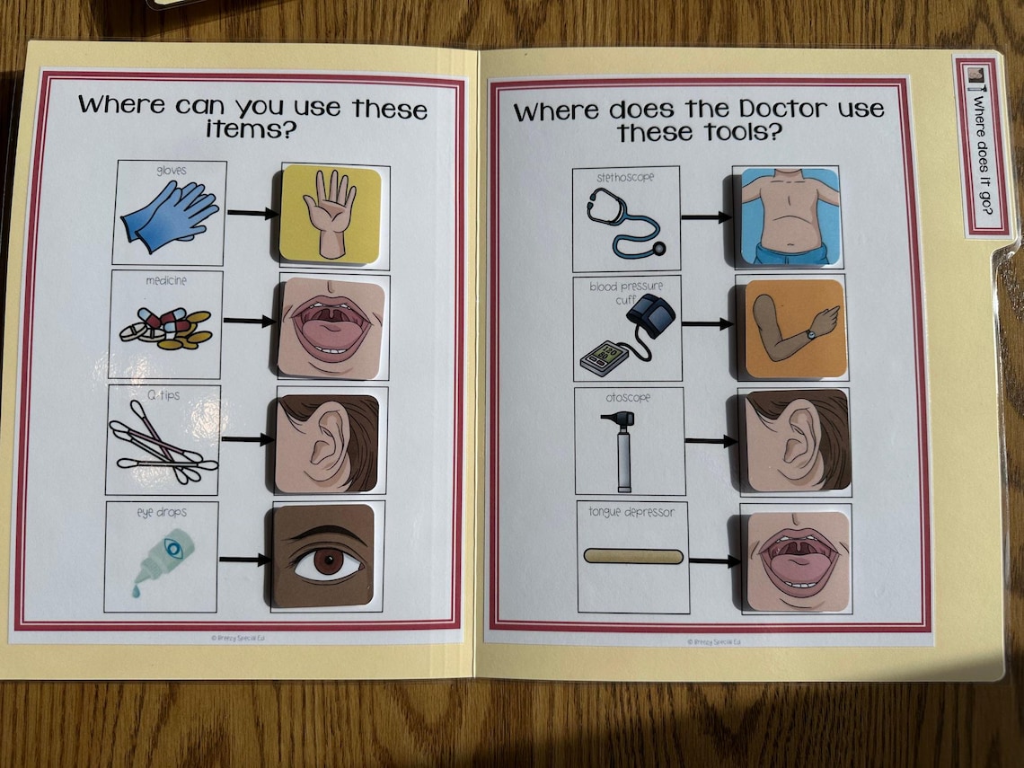 First Aid Life Skill File Folders for Special Education (10 Pk) - Etsy