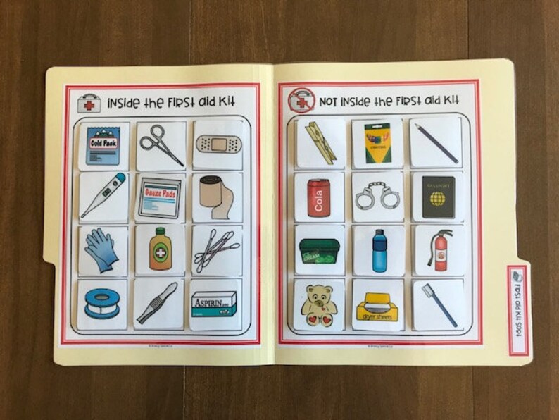 First Aid Life Skill File Folders for Special Education 10 - Etsy