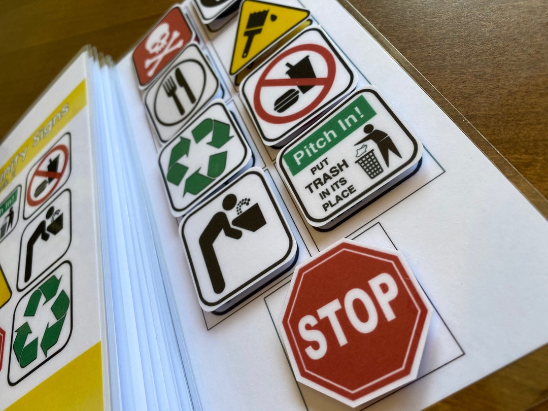 Community Signs Adapted Books for Life Skill Special Education (4 Pk ...