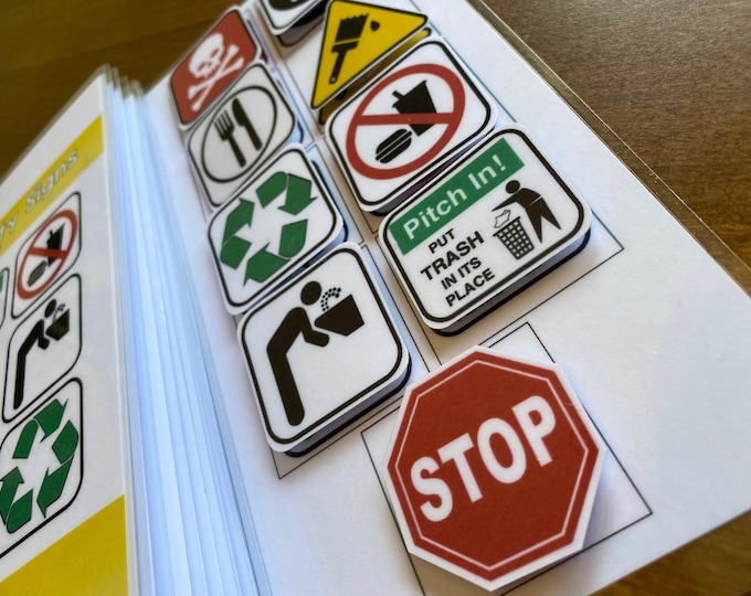 Community Signs Adapted Books for Life Skill Special Education | Etsy