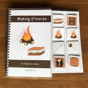 S'mores Visual Recipe and Adapted Book for Special Education - Etsy