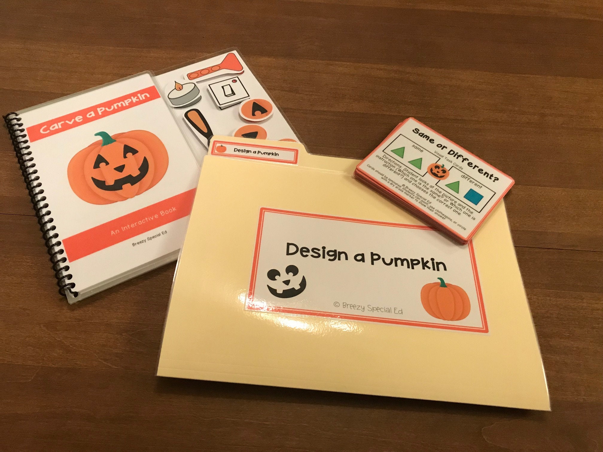 Pumpkin Jack-o-lantern Adapted Book Task Cards and MORE for - Etsy