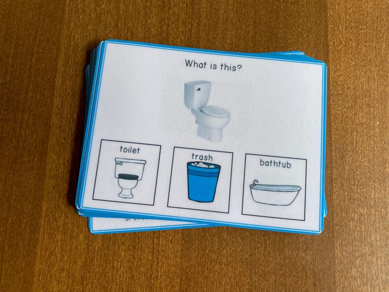 Bathroom Vocabulary Life Skills Adaptive Booklet W Task Cards - Etsy