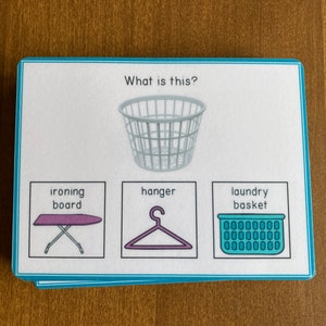 Laundry Vocabulary Life Skills Adaptive Booklet W Task Cards (special ...