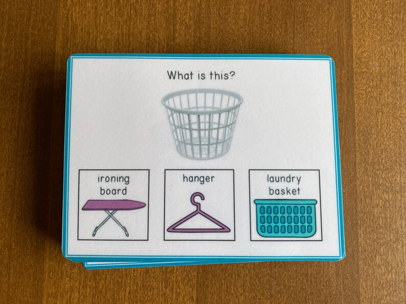 Laundry Vocabulary Life Skills Adaptive Booklet W Task Cards - Etsy