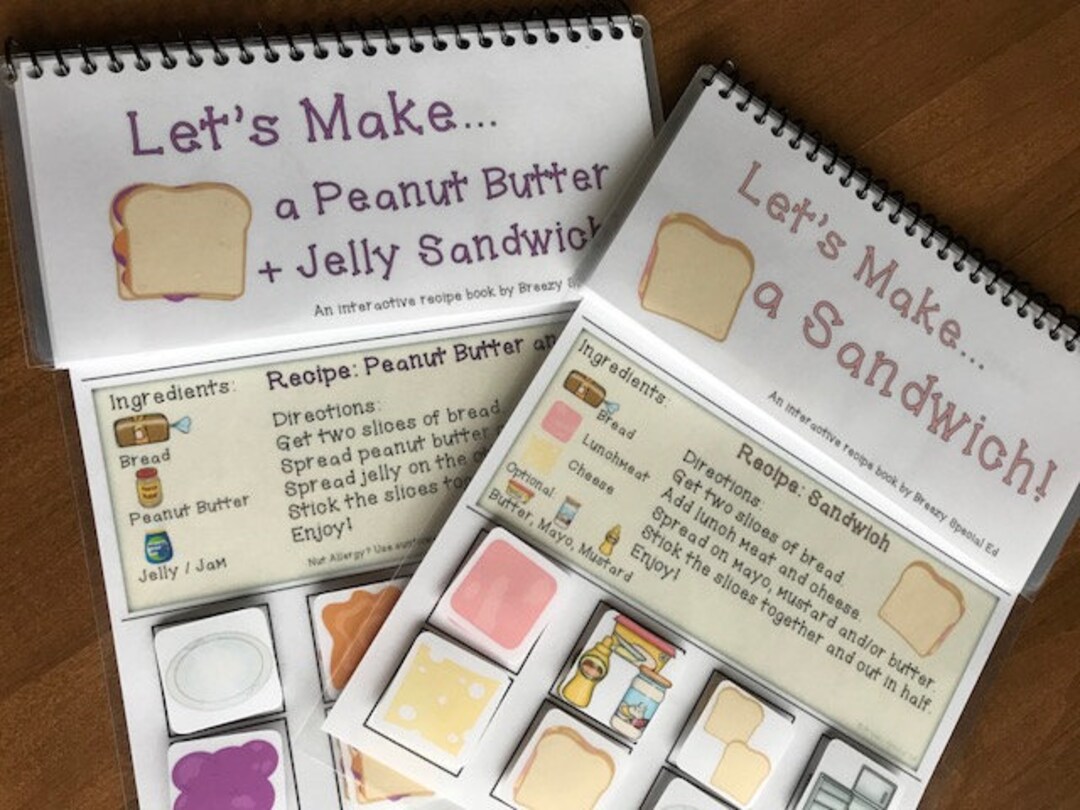Visual Recipes for Peanut Butter and Jelly Sandwich and More! Special ...