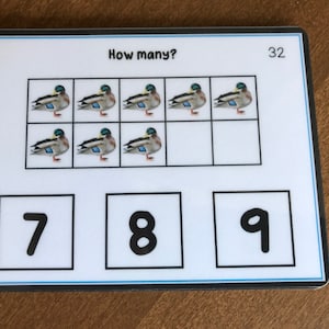 Counting up to 10 Visual Task Cards (autism and Special Education) 2 ...
