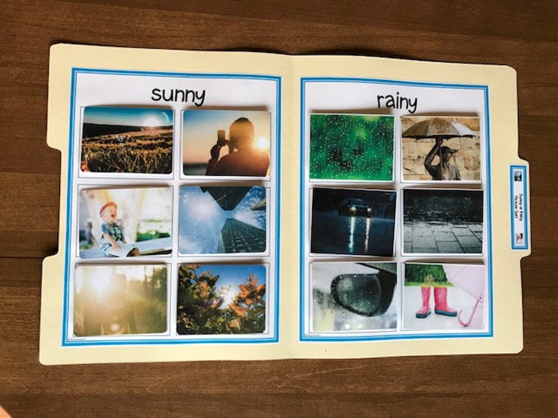 Weather Life Skills File Folders 9 Pk | Etsy