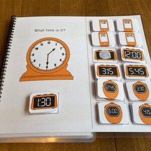 Telling Time Adapted Books for Special Education - Etsy