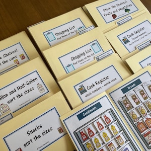 Grocery Store Life Skill File Folders for Special Education (10pk) - Etsy