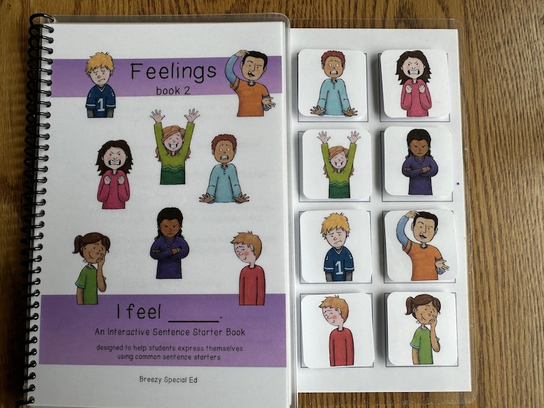 Feelings Adapted Books for Special Education / Autism - Etsy