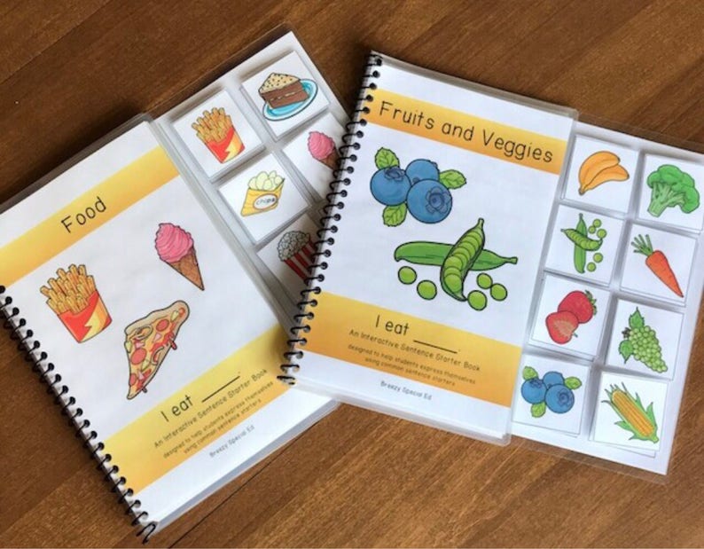 Sentence Starter Adapted Books for Speech Therapy / Special - Etsy