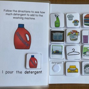 Laundry Task Analysis and Interactive Book for Special Ed With Bonus ...