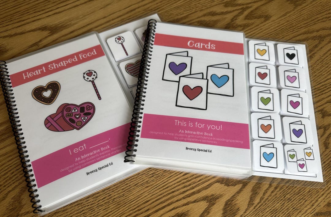 Valentine's Day Interactive Adapted Books: Life Skills Readers - Etsy