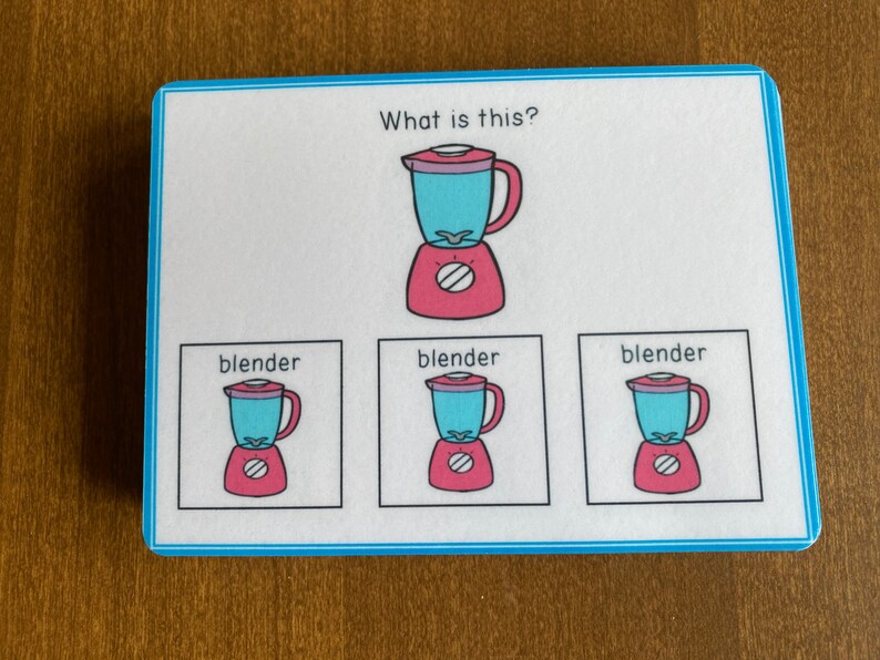 Kitchen Vocabulary Life Skills Adaptive Booklet W Task Cards | Etsy