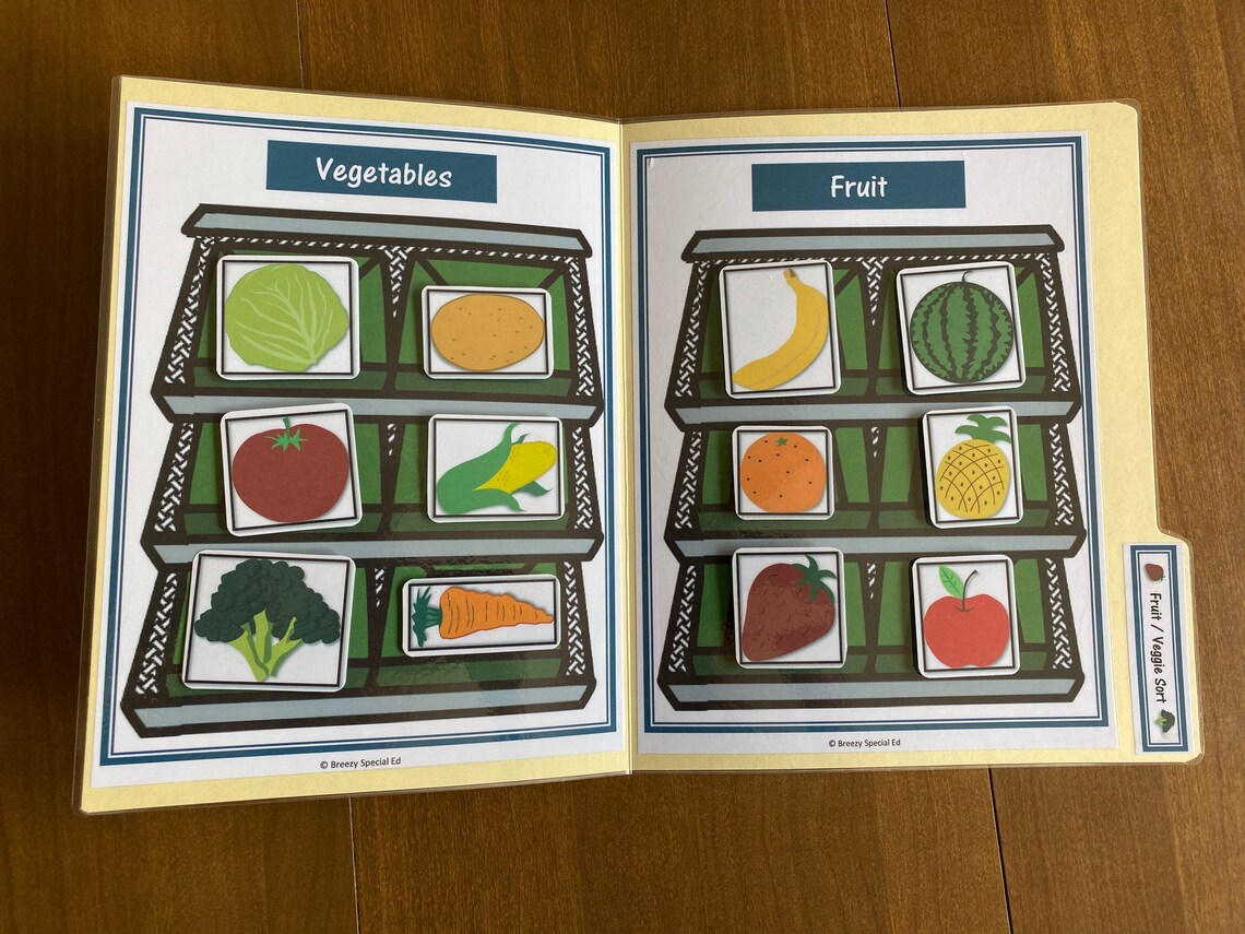 Grocery Store Life Skill File Folders for Special Education - Etsy
