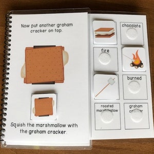 S'mores Visual Recipe and Adapted Book for Special Education - Etsy