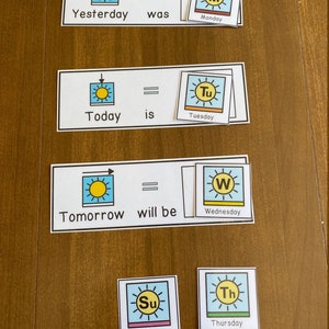 Color Coded Calendar Visuals for Special Education With Bonus ...