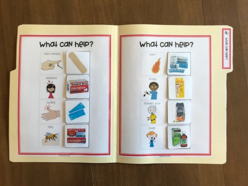 First Aid Life Skill File Folders for Special Education 10 - Etsy