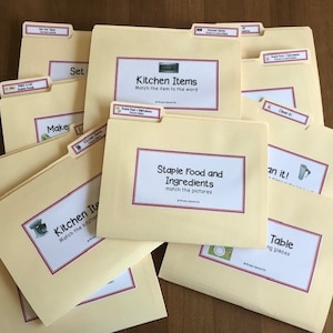 Special Education Kitchen / Cooking Life Skill File Folders - Set #2 ...