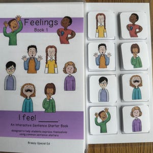 Feelings Adapted Books for Special Education / Autism - Etsy