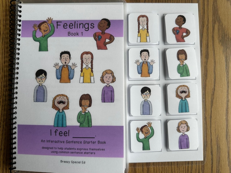 Feelings Adapted Books for Special Education / Autism - Etsy