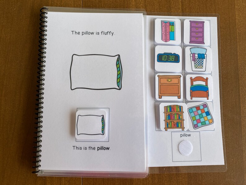 Bedroom Vocabulary Life Skills Adaptive Booklet W Task Cards - Etsy