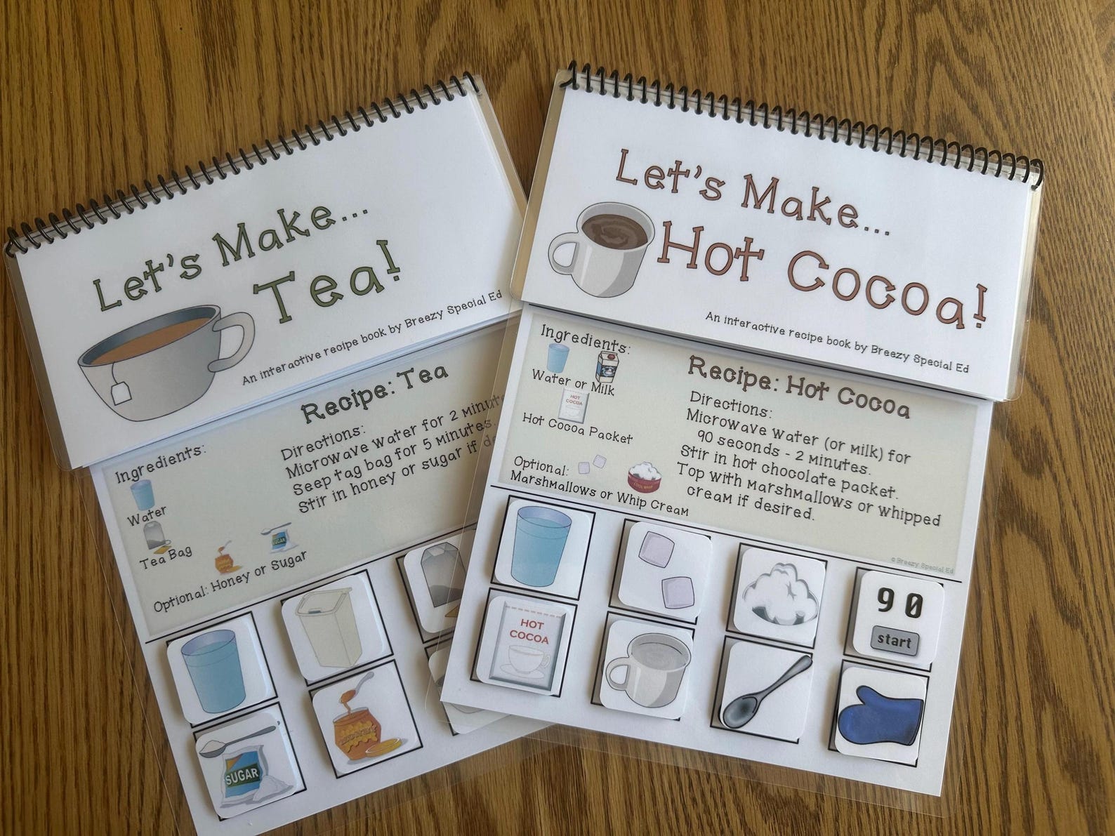 Interactive Cooking Lessons/visual Recipes: Hot Cocoa and Tea - Etsy