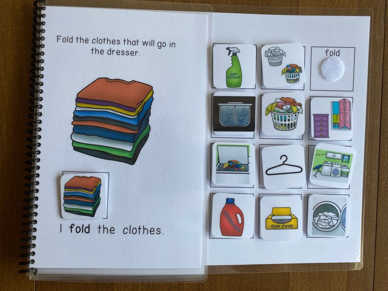 Laundry Task Analysis and Interactive Book for Special Ed With | Etsy