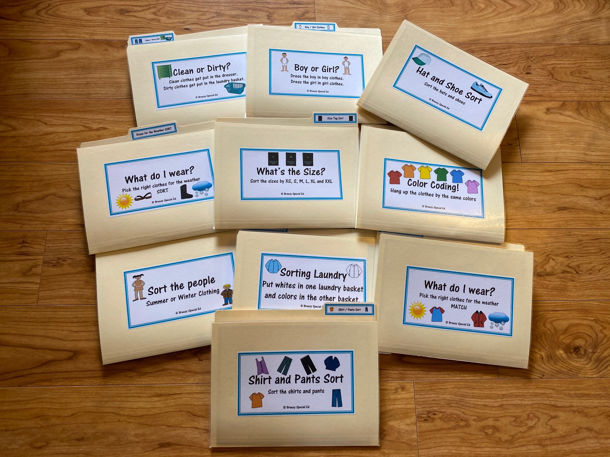 Laundry Life Skills File Folders for Special Education breezy - Etsy