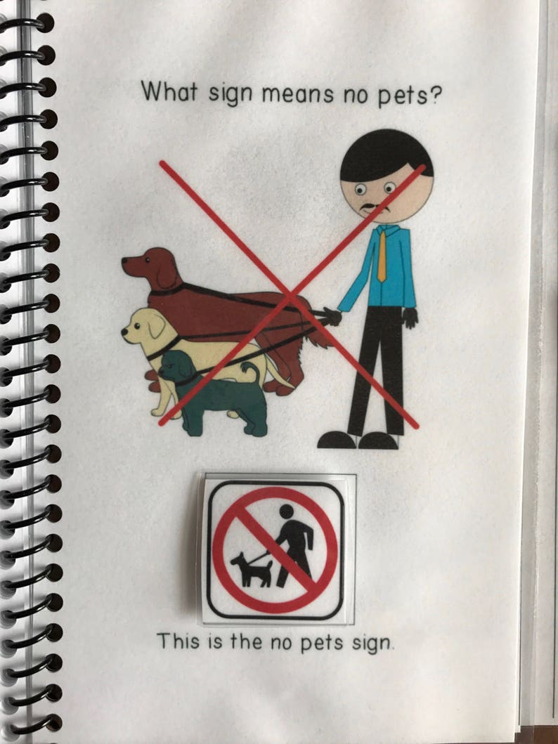 Community Signs Adapted Books for Life Skill Special Education | Etsy