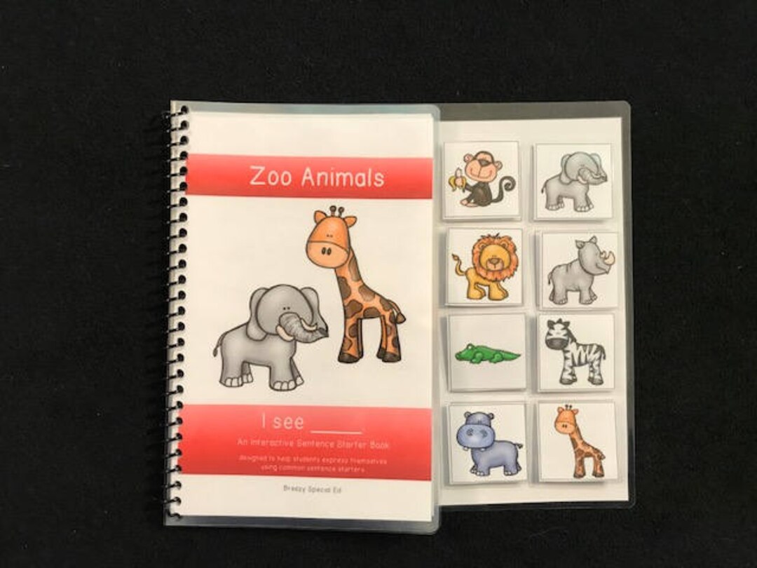 Zoo and Farm Animals Sentence Starter Books - Etsy