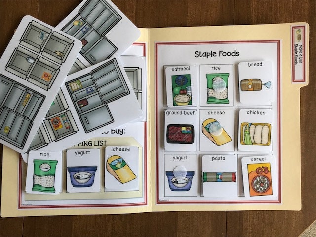 Special Education Kitchen / Cooking Life Skill File Folders - Set #2 ...