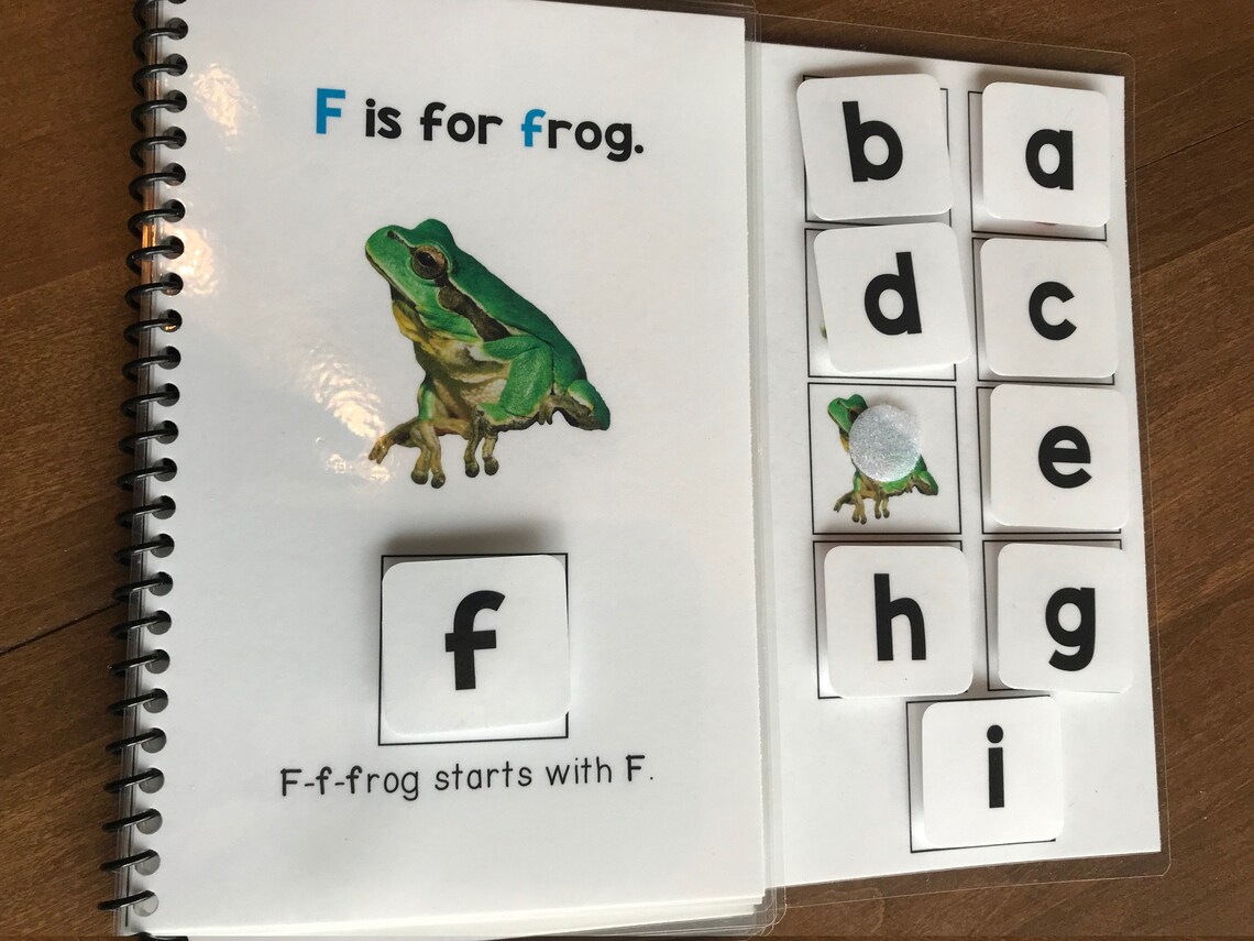 Alphabet Review Adapted/interactive Books (3pk) - Etsy