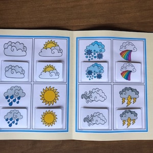 Weather Life Skills File Folders (9 Pk) - Etsy
