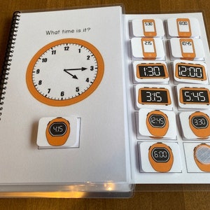 Telling Time Adapted Books for Special Education - Etsy
