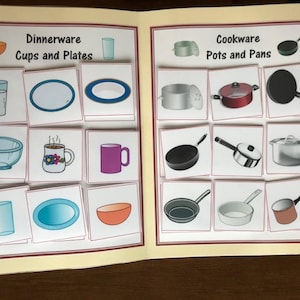 Kitchen and Cooking Life Skill File Folders for Special Education 11pk ...