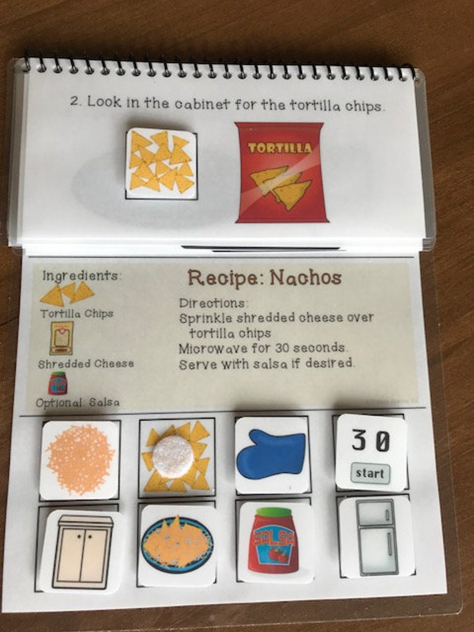 Interactive Cooking Lessons: Visual Recipes for Nachos and - Etsy