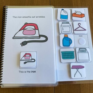 Laundry Vocabulary Life Skills Adaptive Booklet W Task Cards (special ...